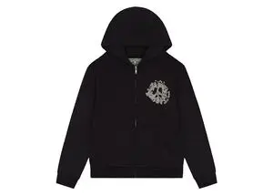 DENIM TEARS Denim University Zip Hoodie Ss24 - Black