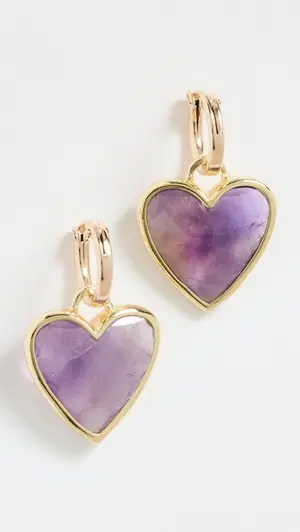 Brinker & Eliza Lovey Huggies Earrings
