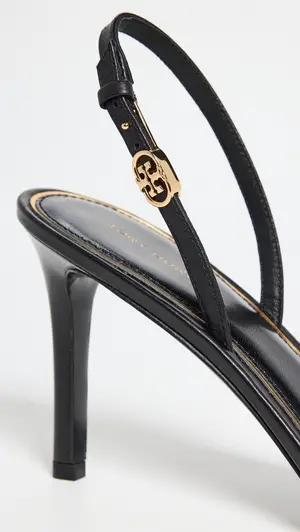 Tory Burch Double T Buckle Heel Sandals 85mm