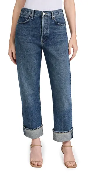 AGOLDE Fran Low Slung Straight Leg Jeans