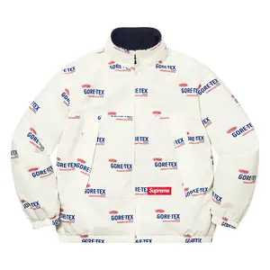 Supreme Gore-tex Reversible Polartec Lined Jacket 'natural Logos - Cream