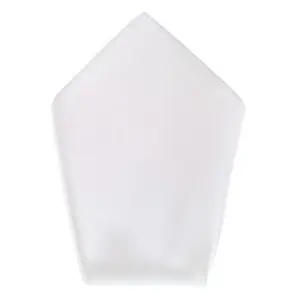 Trafalgar Sutton Solid Color 13 Inch Silk Pocket Square - Ivory