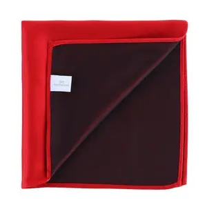 Trafalgar Sutton Solid Color 13 Inch Silk Pocket Square - Red