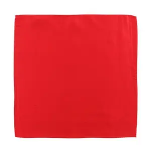 Trafalgar Sutton Solid Color 13 Inch Silk Pocket Square - Red