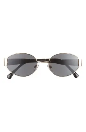 Bp. 54mm Round Frame Sunglasses - Goldmoke