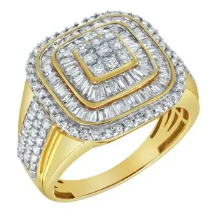 LUVMYJEWELRY Street King 1.91 Ct. Diamond Ring - 14k Yellow Gold