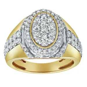LUVMYJEWELRY Diamond Statement Ring - 14k Yellow Gold