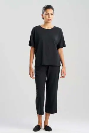 Natori Breeze Scoop Dolman Top Black