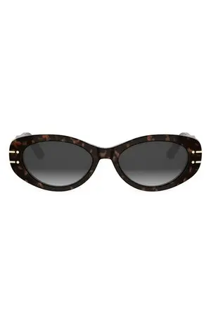 Dior B8u Butterfly Sunglasses - Dark Havana/gradient Smoke