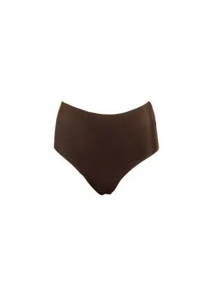 Fleur Du Mal Le Stretch Micro High Waist Brief - Cocoa