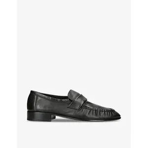 THE ROW Gathered Leather Loafers