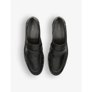 THE ROW Gathered Leather Loafers