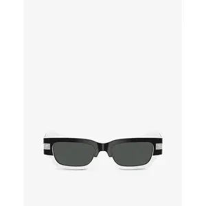 Versace Ve4465 Rectangle-frame Sunglasses - Black