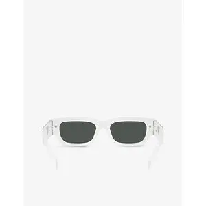 Versace Ve4465 Rectangle-frame Sunglasses - Black