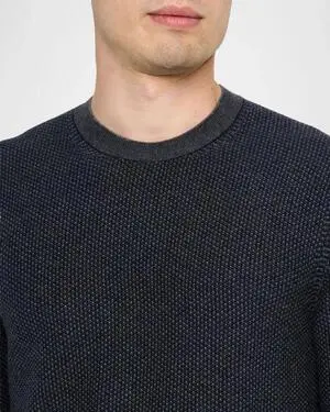 Vince Geometric Jacquard Sweater - Grey