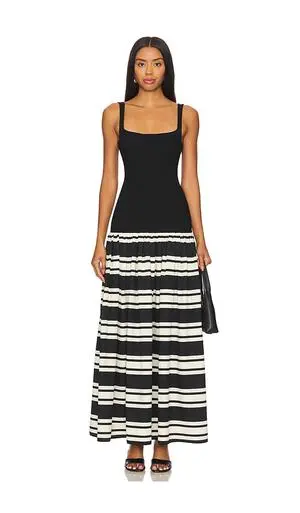 Delfi Zona Maxi Dress - Black