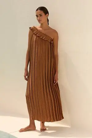asymmetric strap midi dress The East Order Sahara Asymmetric Strap Midi-Dress