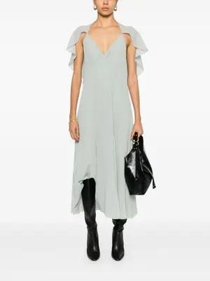 Chloé Silk Georgette Midi Dress