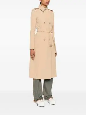 Patrizia Pepe Double-breasted Trench Coat - Brown