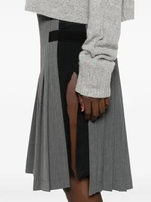 N°21 Pleated Flared Skirt