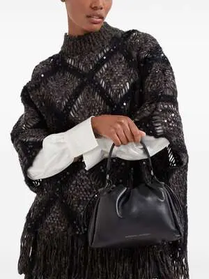 Brunello Cucinelli Leather Bucket Bag - Black
