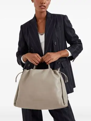 Brunello Cucinelli Leather Tote Bag