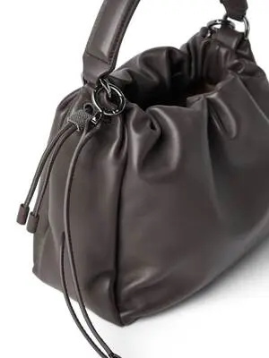 Brunello Cucinelli Mellow Bucket Bag - Brown