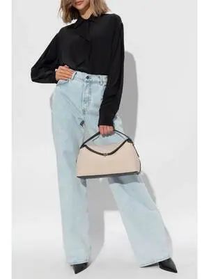 Victoria Beckham Ruffled Silk Blouse - Black