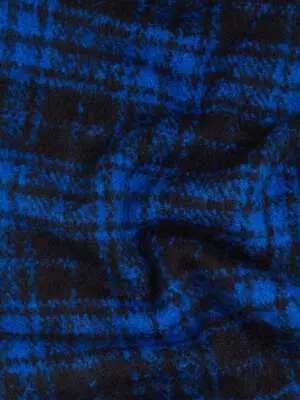 Karl Lagerfeld Checked Knitted Scarf