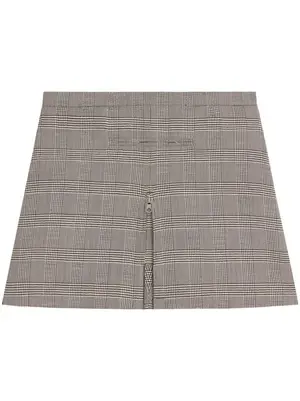 COURREGES A-line Checked Miniskirt
