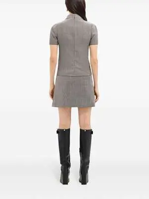 COURREGES A-line Checked Miniskirt