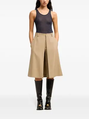 Ami Paneled Knee-length Shorts