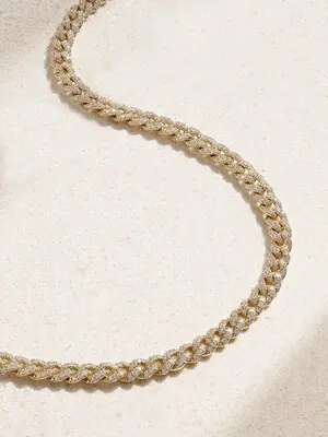 SYDNEY EVAN 14-karat Diamond Curb Link Necklace