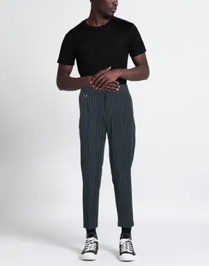 PAOLO PECORA Pinstriped Slim-leg Pants - Navy
