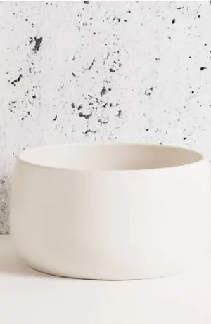 GHARYAN STONEWARE Stoneware Serving Bowl - White