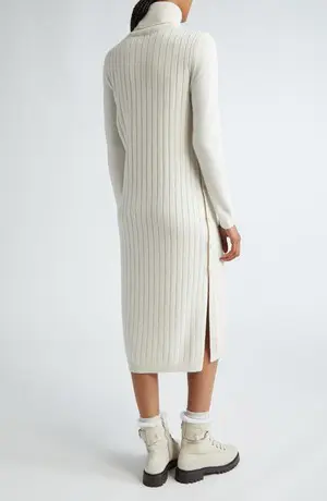 Eleventy Long Sleeve Virgin Wool & Cashmere Turtleneck Sweater Dress