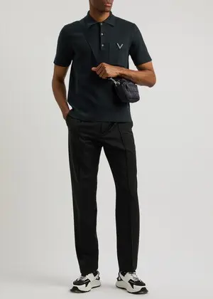 Valentino Garavani Logo Cotton-blend Polo Shirt