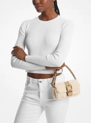 Michael Kors Colby Shearling Shoulder Bag