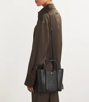 Harrods Grab Leather Rope Tote Bag