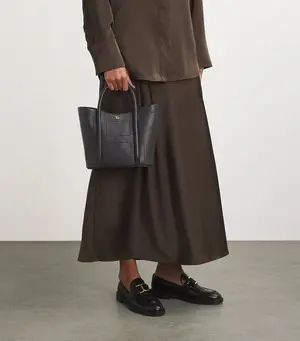 Harrods Grab Leather Rope Tote Bag