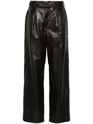 LEMAIRE Belted Lambskin Pants