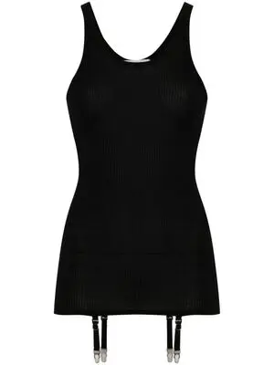 LEMAIRE Suspenders-detail Tank Top - Black