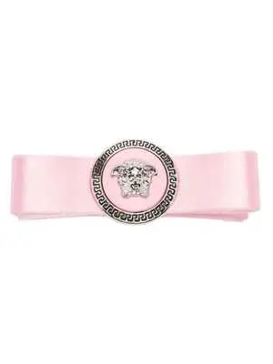 Versace Jellyfish Satin Hair Clip - Black | Editorialist