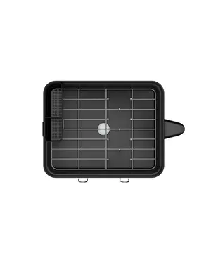 SIMPLEHUMAN Compact Steel Frame Dish Drying Rack With Swivel Spout Drain - Matte Blac
