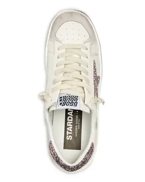 GOLDEN GOOSE Stardan Low Top Sneakers - White/pink