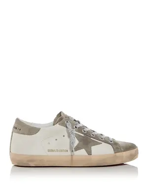 GOLDEN GOOSE Super-star Low-top Sneakers - White/ice