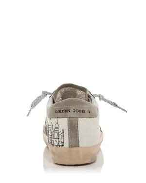 GOLDEN GOOSE Super-star Low-top Sneakers - White/ice