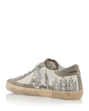 GOLDEN GOOSE Super-star Low-top Sneakers - White/ice