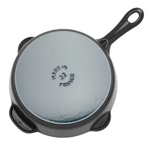 STAUB Cast Iron 8.5 Traditional Deep Skillet - Black