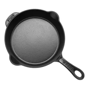 STAUB Cast Iron 8.5 Traditional Deep Skillet - Black